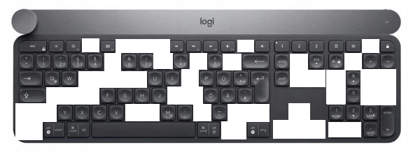 Logitech Logi Craft Replacement Keys Keycaps - Laptop Keyboard Key ...