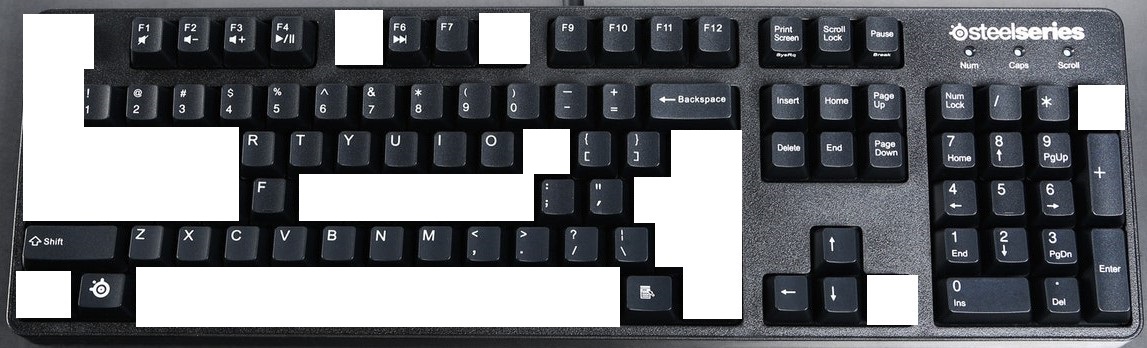 SteelSeries 6423 (cherry) Replacement Keys Keycaps - Laptop Keyboard ...